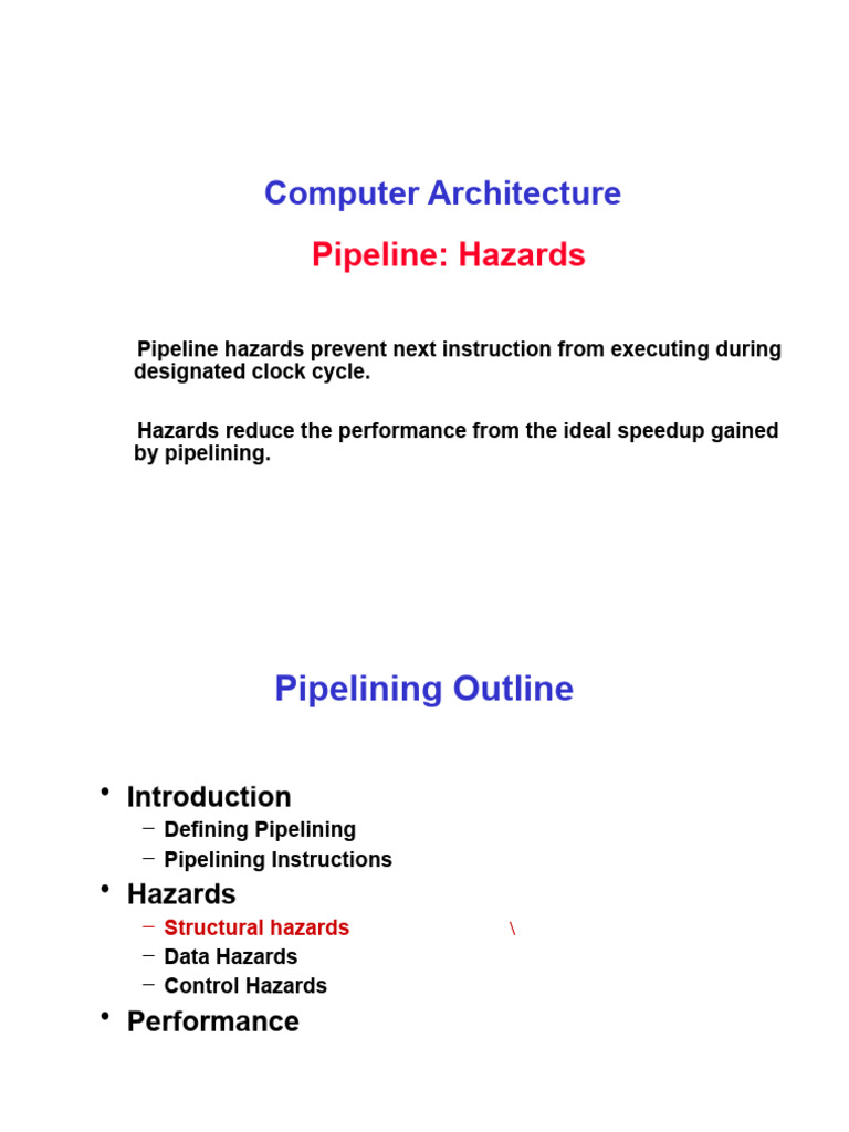 Pipeline Hazards | Download Free PDF | Computing | Parallel Computing