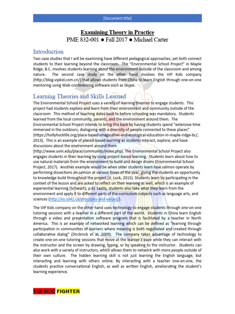 Project 4 | PDF | Teachers | Learning