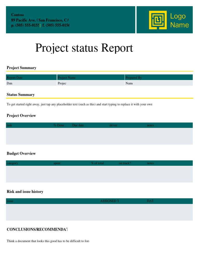 Project Status Report Timeless Design | PDF | Business