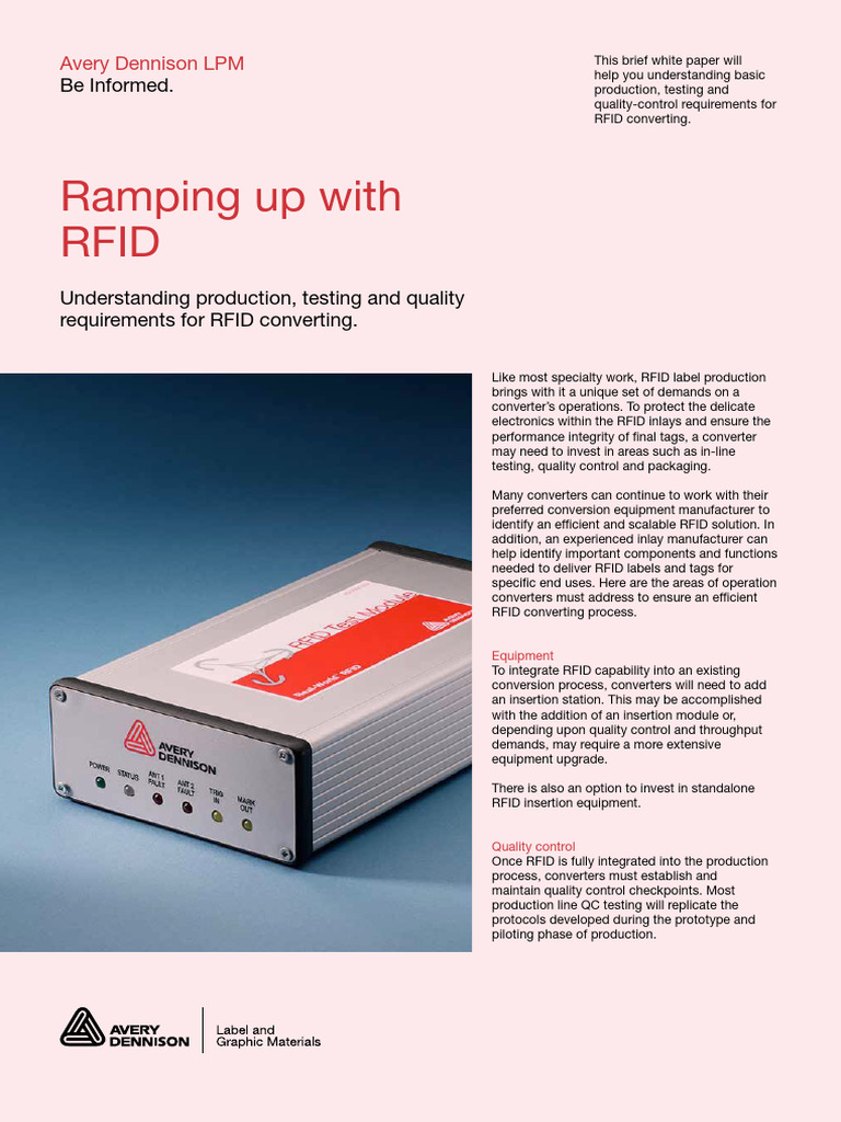 EN - Ramping Up With RFID - FINAL | PDF | Radio Frequency Identification | Packaging And Labeling