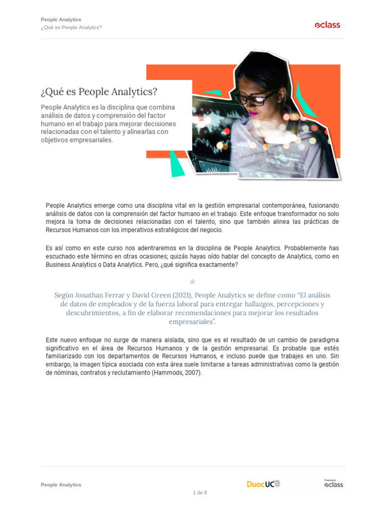 People Analytics Que Es People Analytics | PDF | Gestión de recursos humanos | Gestión estratégica
