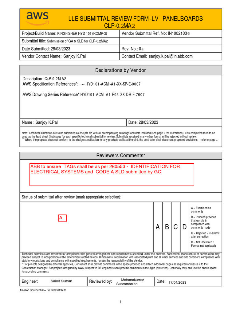 09.clp-0.2ma2 - Hyd101 Romp03 | PDF | Specification (Technical Standard) | Electrical Engineering