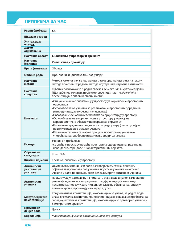Otvori Snalazenje U Prostoru I Vremenu | PDF