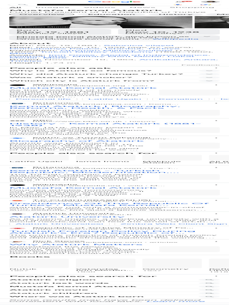 Ataturk - Google Search | PDF | Mustafa Kemal Atatürk | Turkey