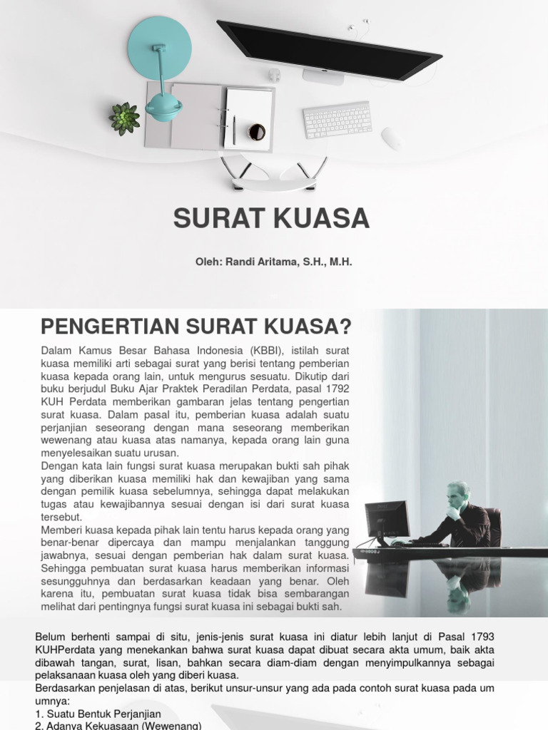 PLKH - Materi Surat Kuasa | PDF | Politik | Ilmu Sosial