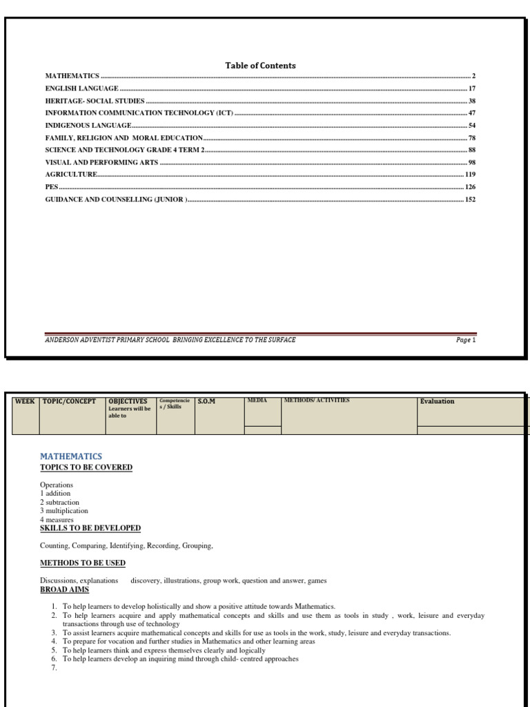 grade 4 term 2 | Download Free PDF | Multiplication | Learning