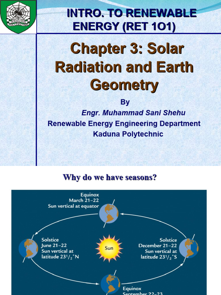 Module 3 Solar Radiation | PDF | Electromagnetic Radiation | Atmosphere ...