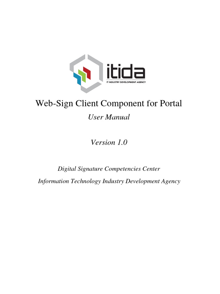 ITIDA Web-Sign Client User Manual | PDF | Web Application | World Wide Web