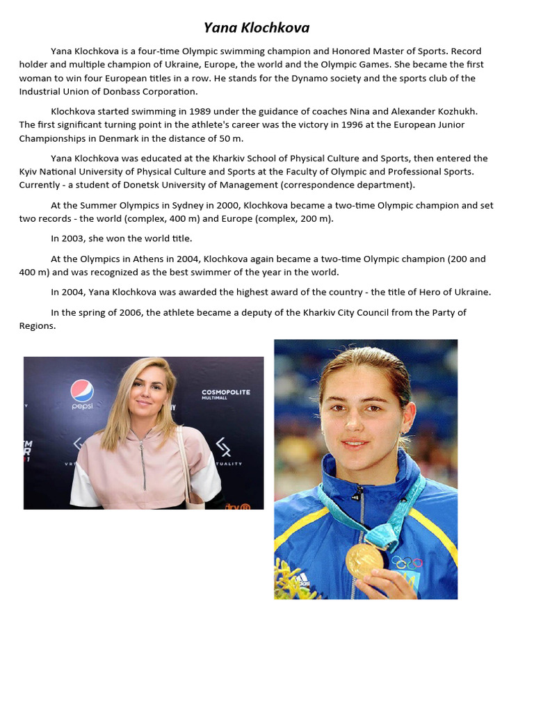 Yana Klochkova | PDF