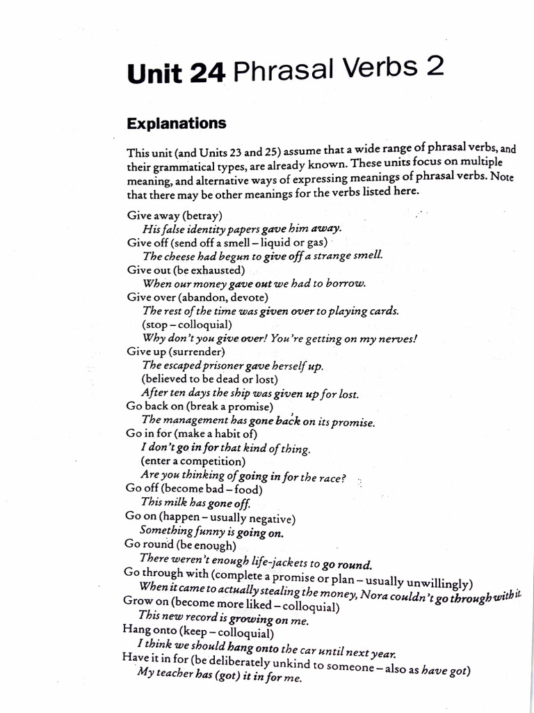 Phrasal Verbs 2 | PDF