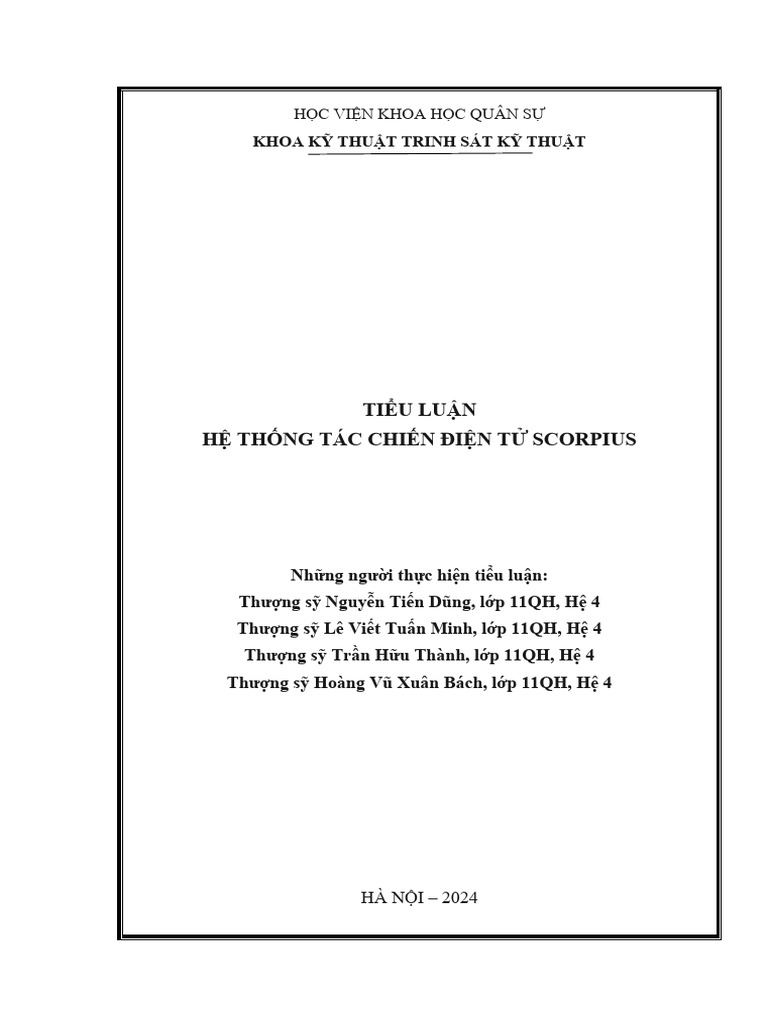 Scorpius EW System | PDF