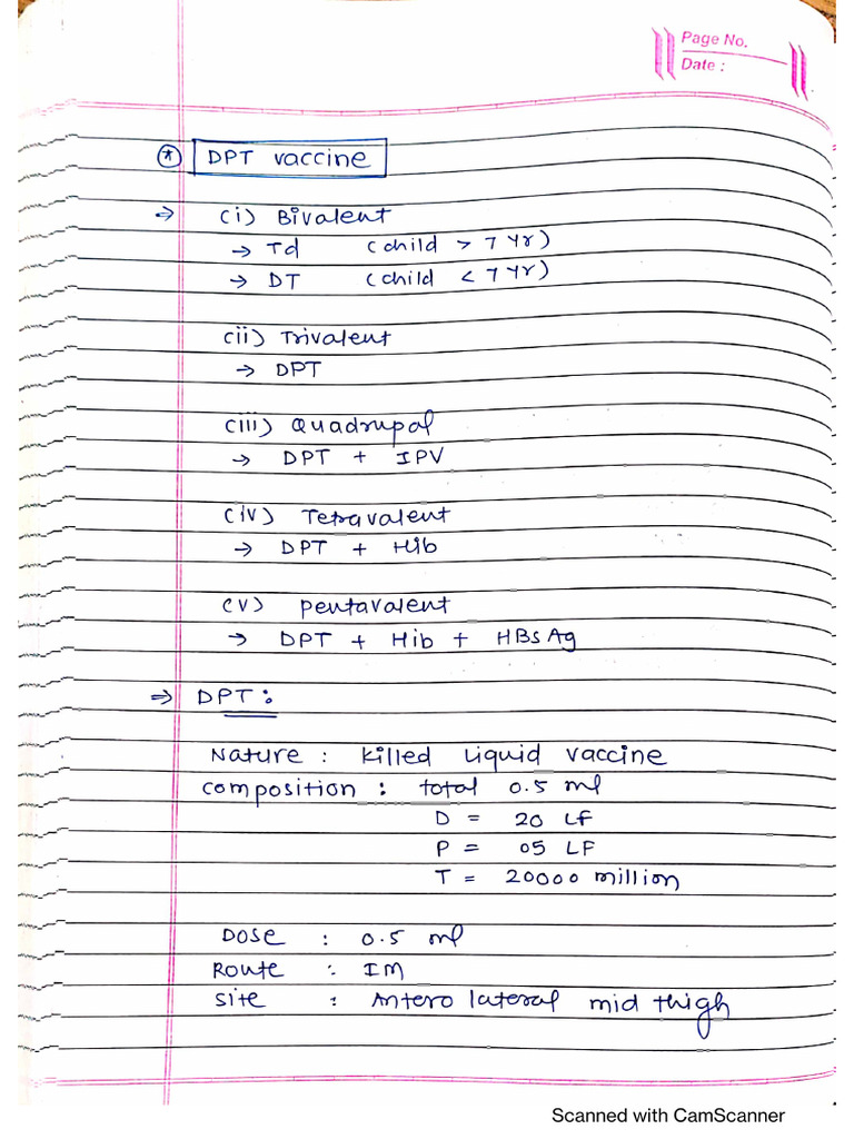 DPT Vaccine | PDF