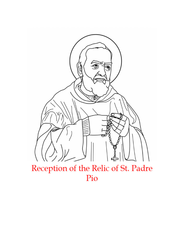 Reception of the Relic of St. Padre Pio | PDF | Eucharist | Lord's Prayer