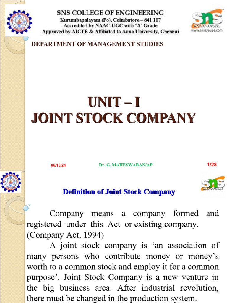 Jsc Ppt By Someone Pdf Joint Stock Company Stocks