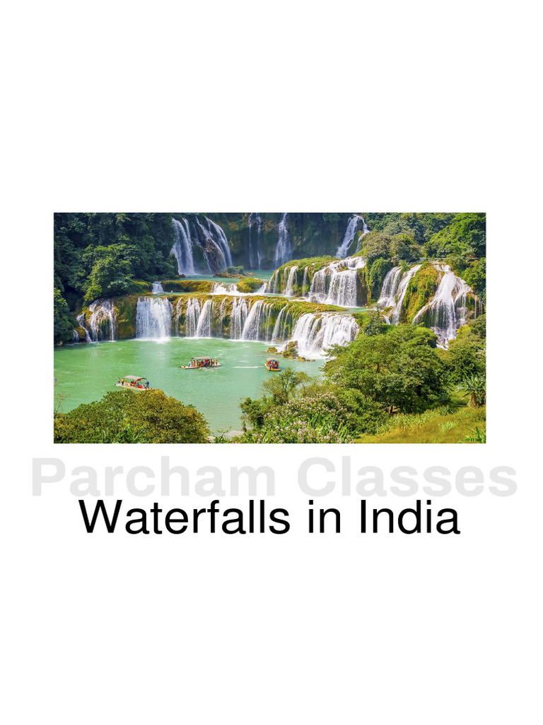 India's Majestic Waterfalls Guide | PDF | Fluvial Landforms