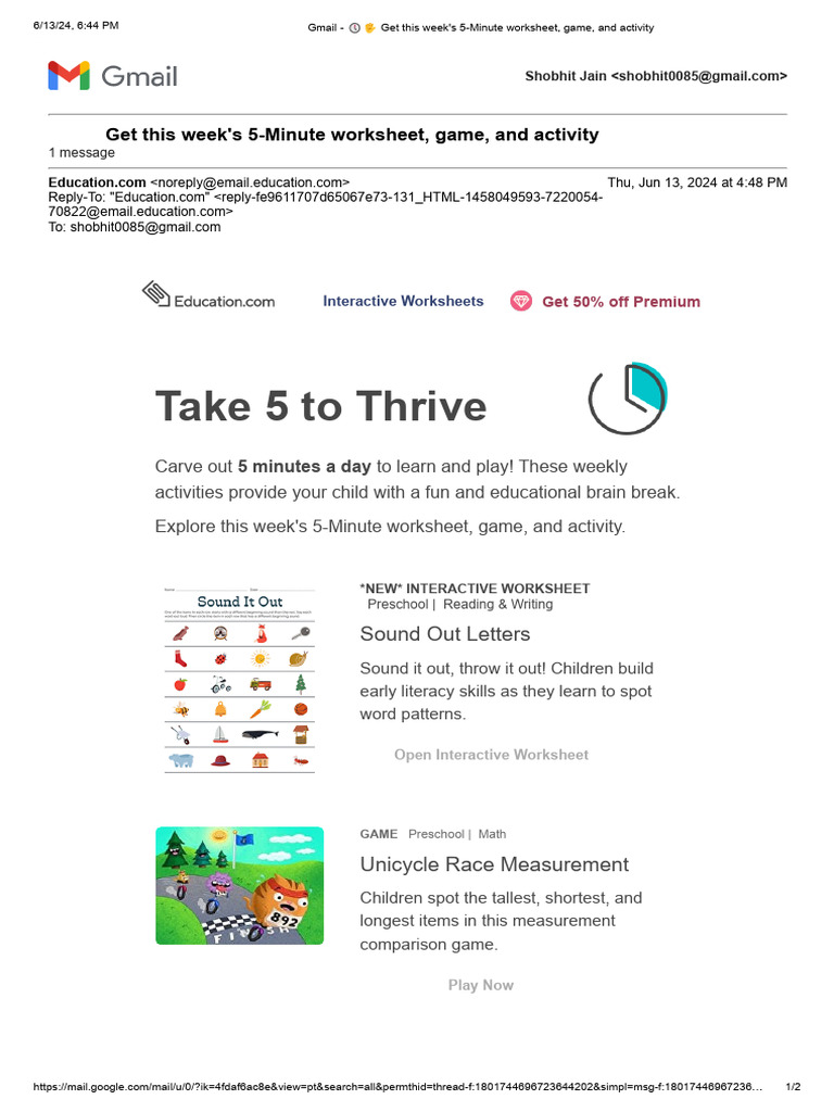 5-Minute Preschool Learning Activities | PDF | Wellness