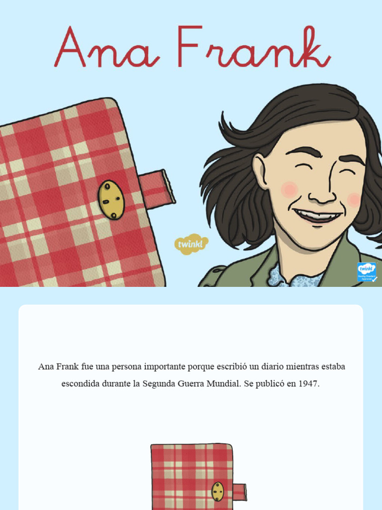 Biografía de Ana Frank y su diario | PDF | Clásicos
