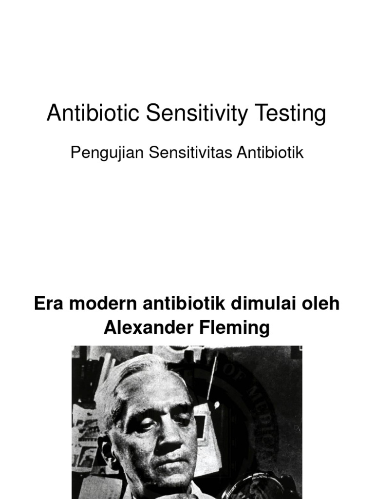 Antibiotic Sensitivity Testing | PDF | Sains & Matematika