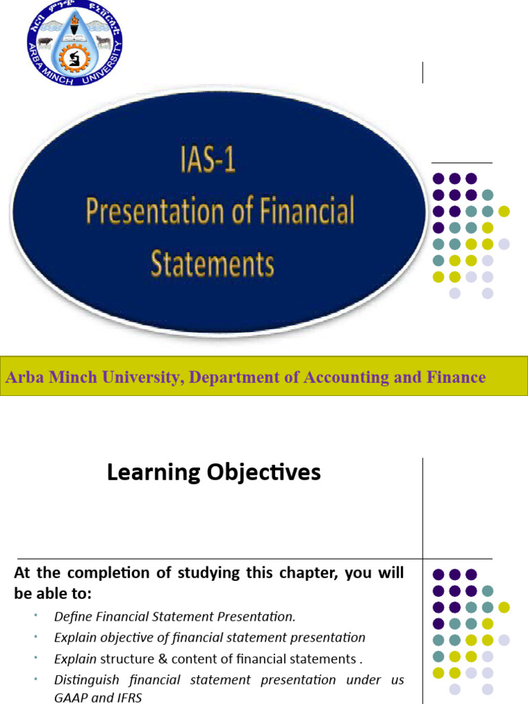 IAS 1 PRESENTATION OF FINANCIAL STATEMENTS | PDF | International Financial Reporting Standards ...