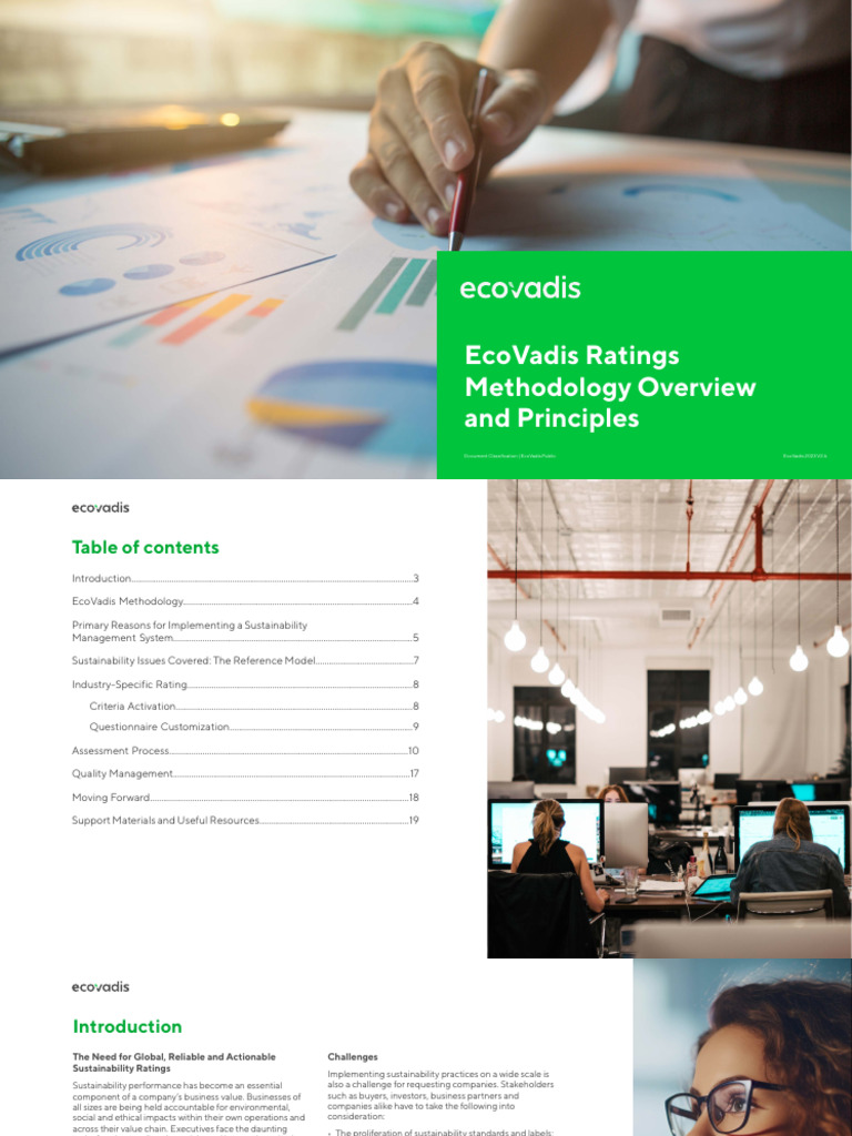 Ecovadis Ratings Methodology Overview and Principles | PDF ...
