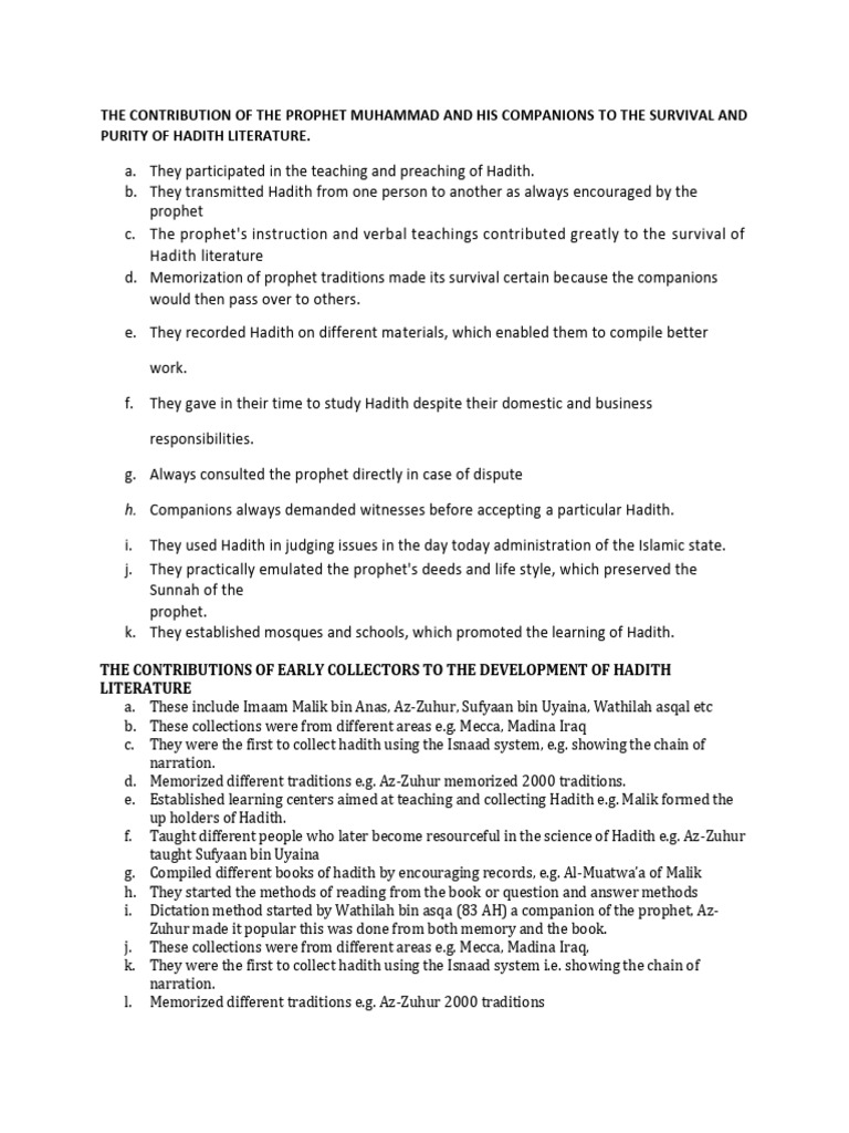 A Level Ire Notes Nabisunsa Girls Secondary School | PDF | Hadith ...