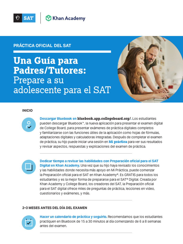 A Parents Guide Getting Your Teen Ready For The Sat Spanish | PDF | Se ...