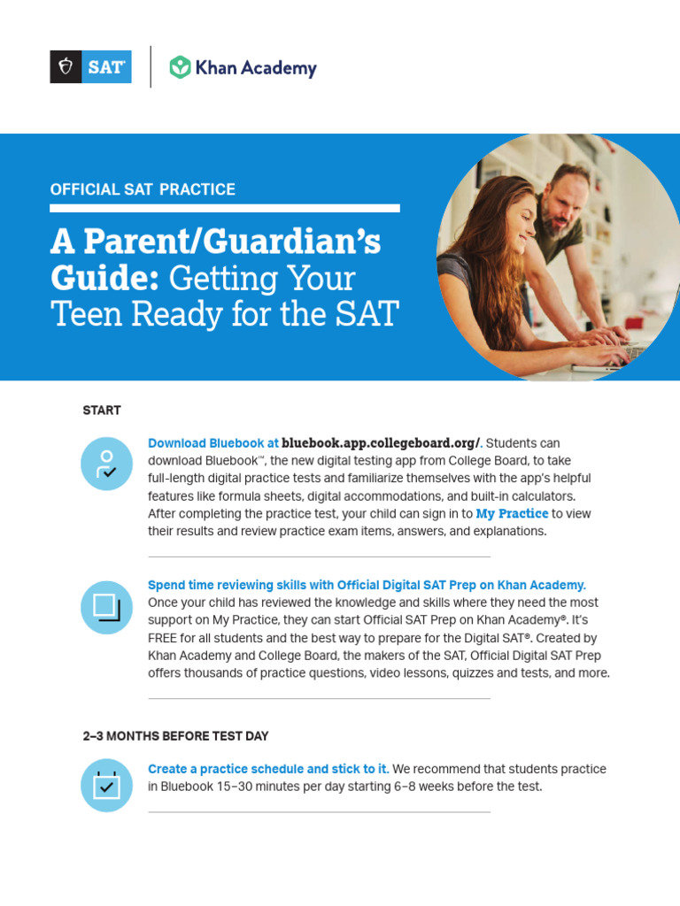 A Parents Guide Getting Your Teen Ready for the Sat | PDF | Sat