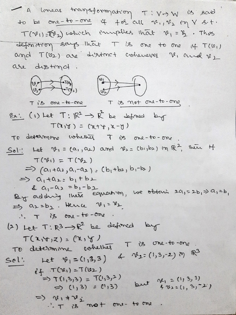 Linear Transformation 1 | PDF