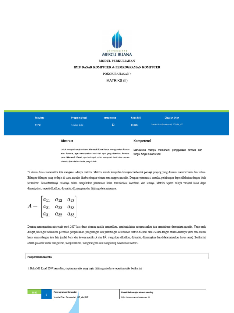 Modul Pemrograman Komputer (TM12) | PDF