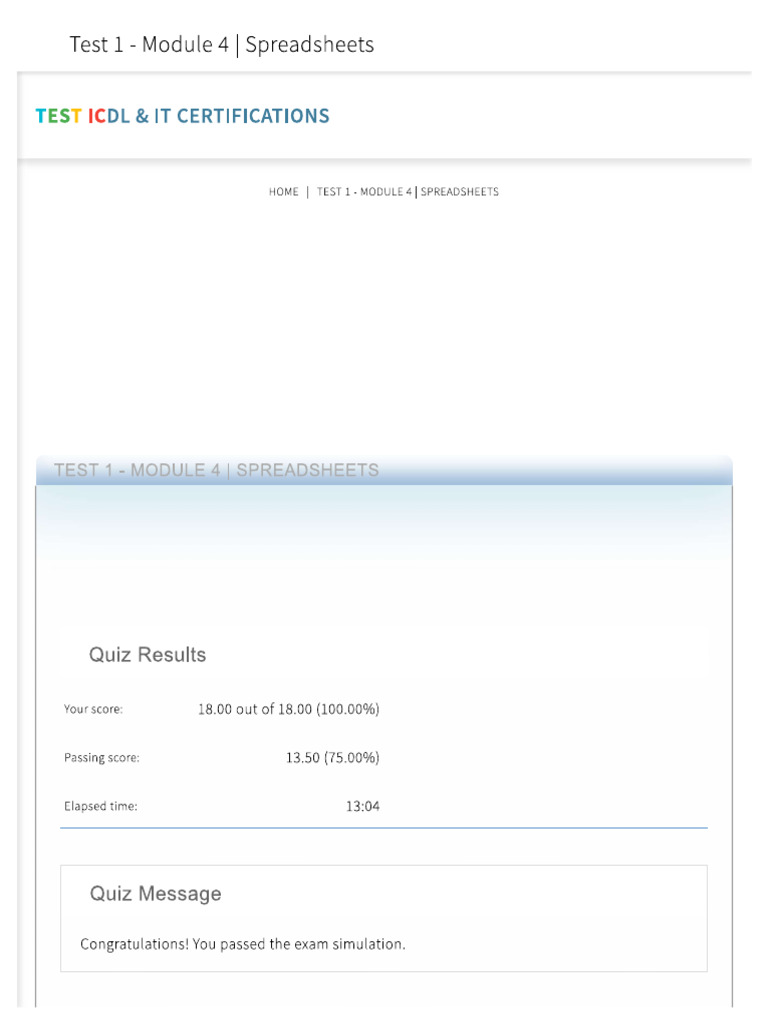 Sano Gervais Test Icdl Module 4 Test 1 | PDF