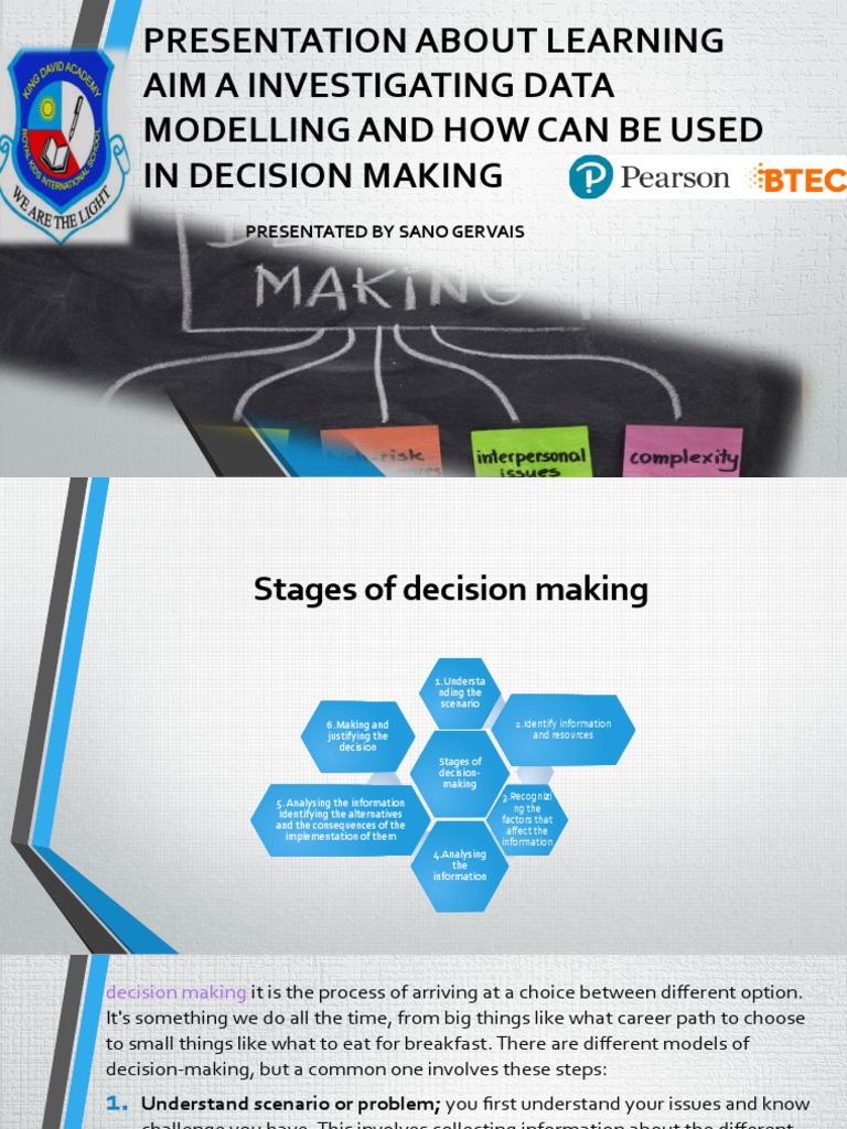 Sano Gervais Presentation About Learning Aim a Investigating Data ...