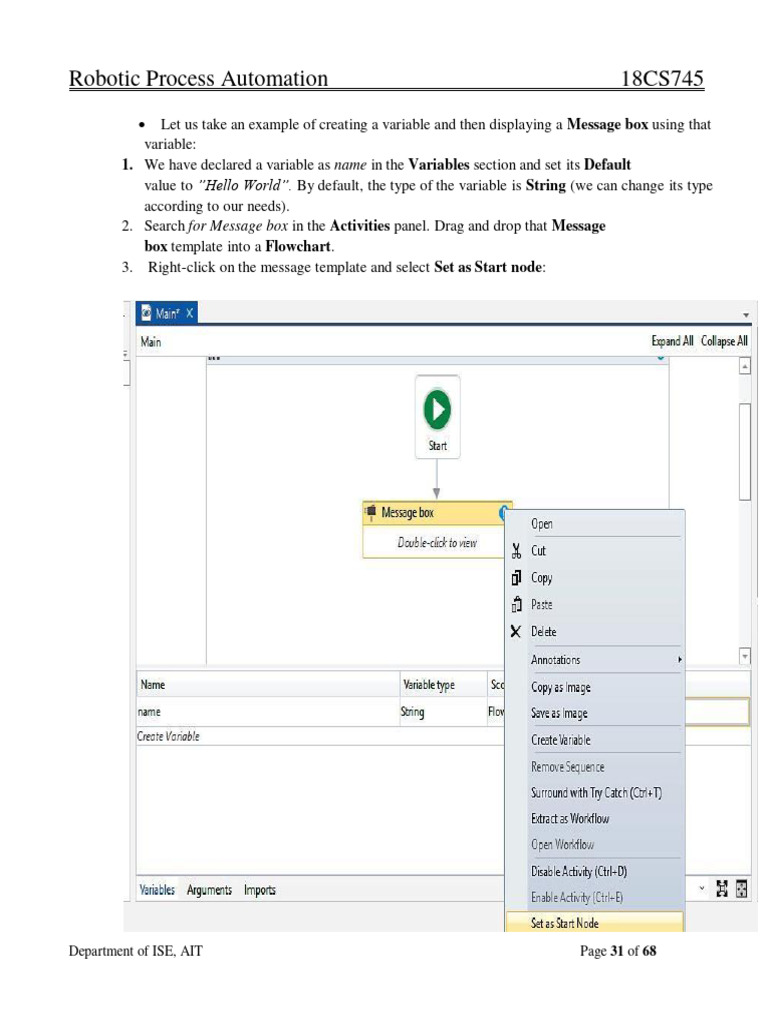 RPA Unit3 | Download Free PDF | Data Type | Variable (Computer Science)