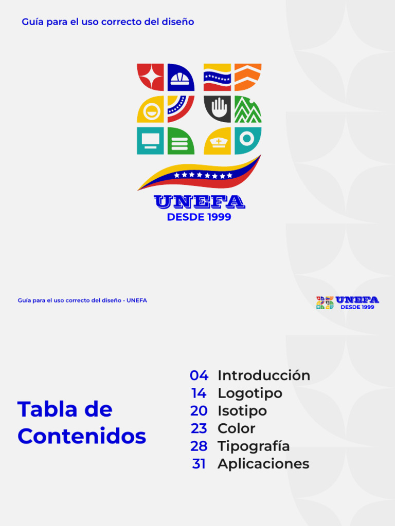 Unefa 25 Años Identidad Visual | PDF | Diseño | Color