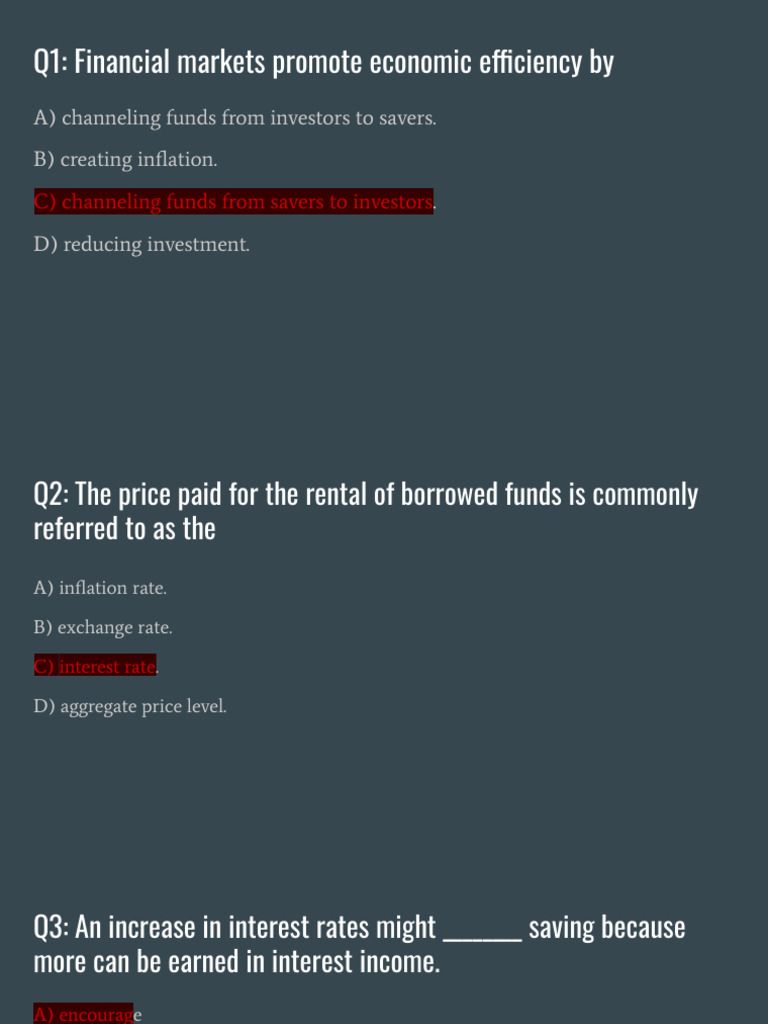 Week 1 - Exercise | PDF | Finance & Money Management | Law