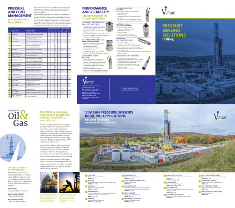 Drilling Brochure | Download Free PDF | Oil Well | Pump