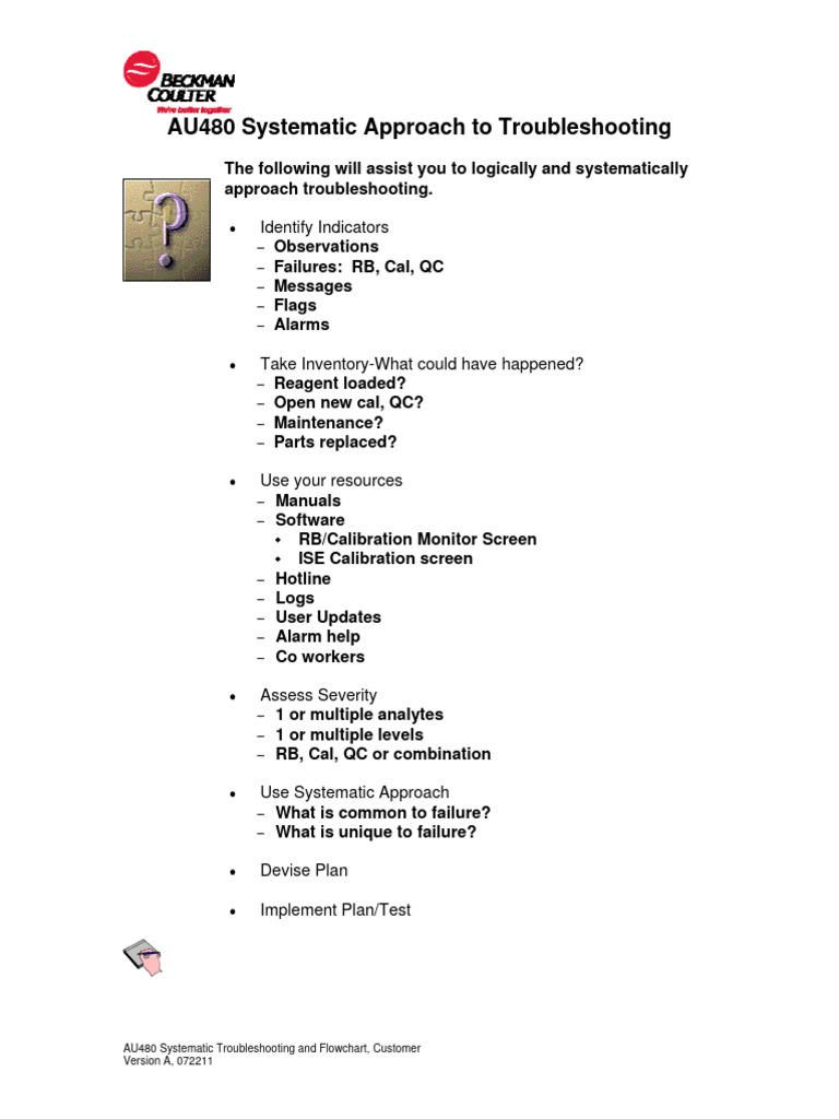 AU480 Systematic Approach to Troubleshooting | PDF | Troubleshooting ...