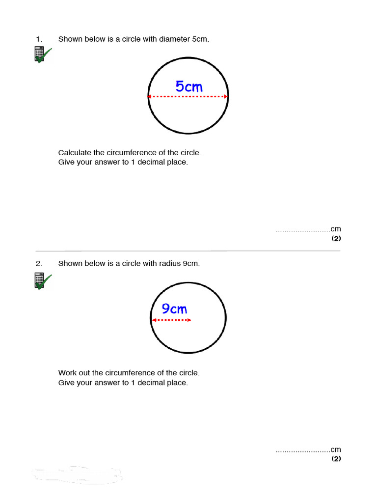 Circumference | PDF | Circle | Euclidean Plane Geometry