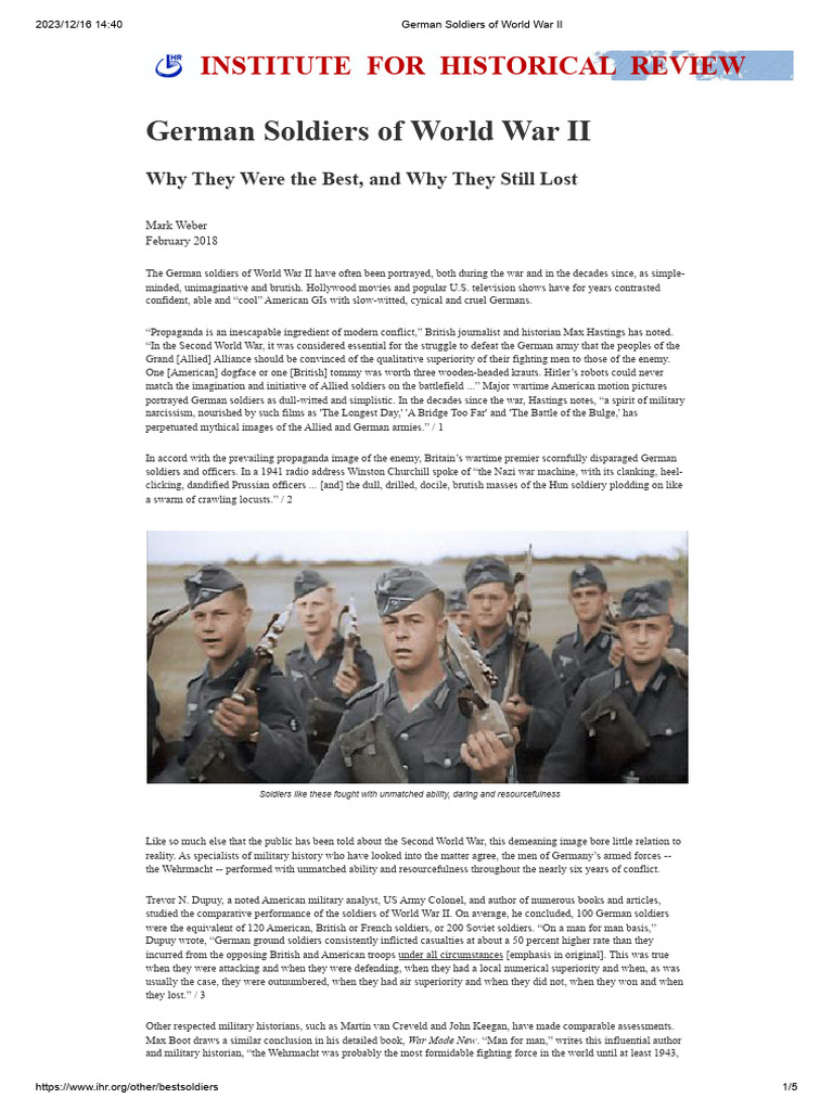 German Soldiers of World War II | PDF | Wehrmacht | Nazi Germany