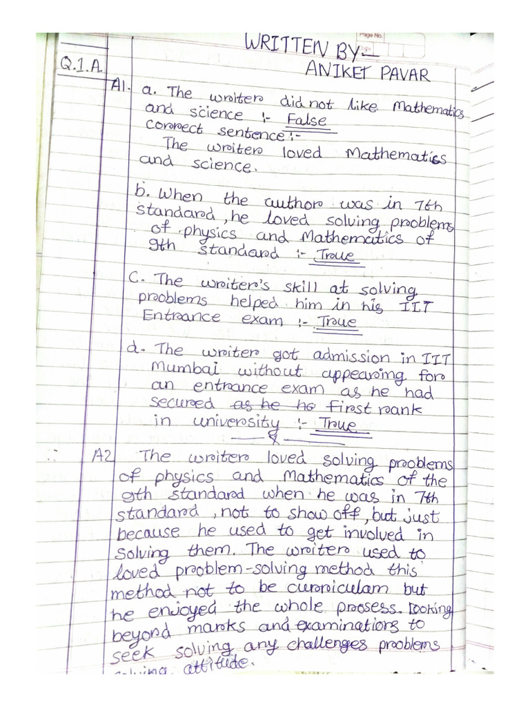 Hsc 12th state board English sample paper | PDF