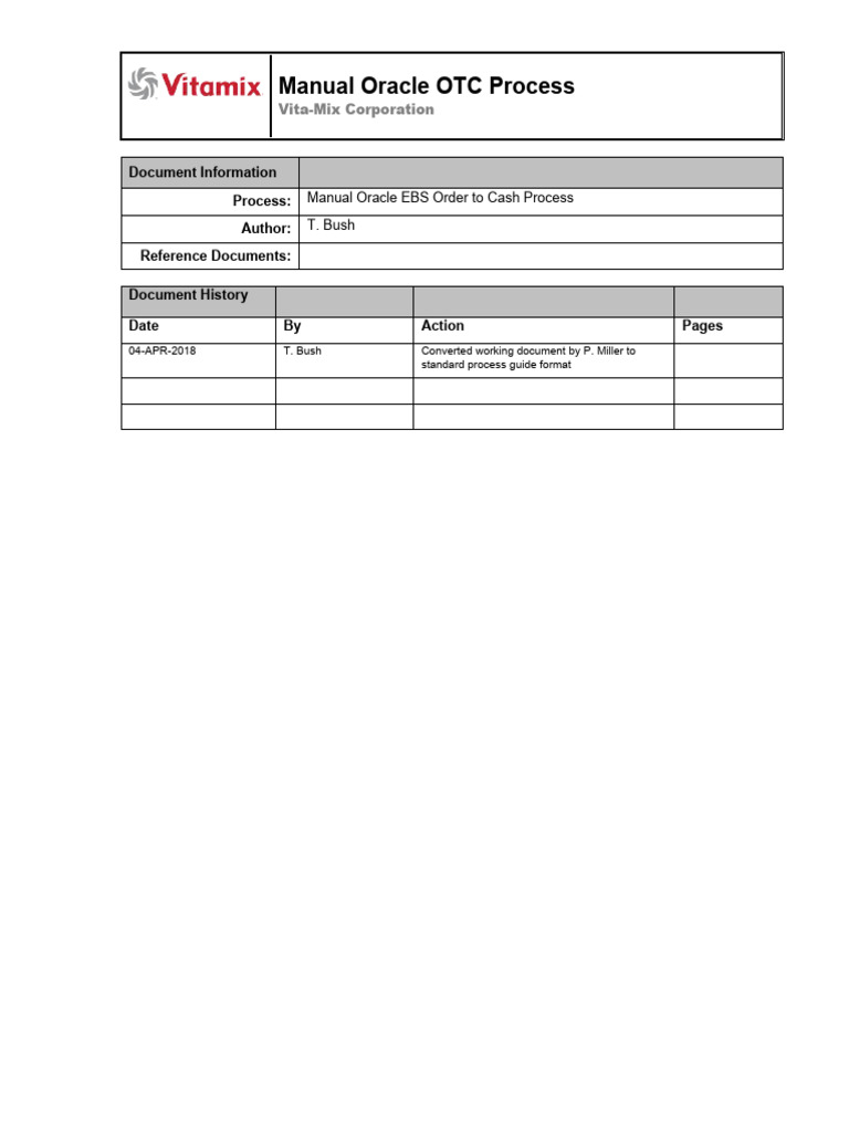 Manual OTC Process Guide v1 | PDF | Receipt | Computing