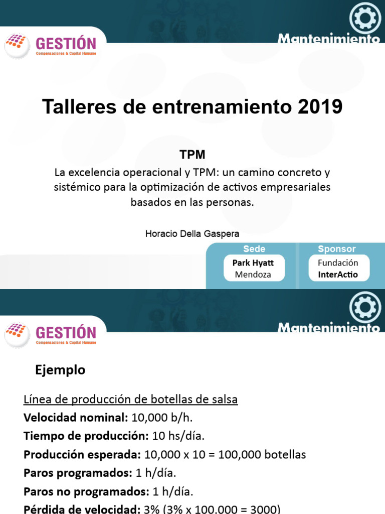 Presentación TPM (P Imprimir) | PDF | Business | Negocios económicos