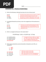 Grade 12 Chem Remedial Worksheet | PDF | Acid | Ph