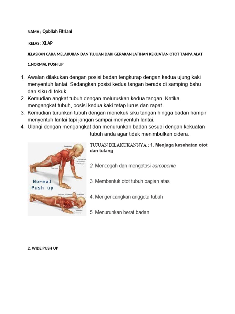 Latihan Kekuatan Otot Tanpa Alat | PDF