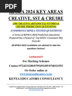 Cre Grade 8 Jss Comprehensive Notes | PDF