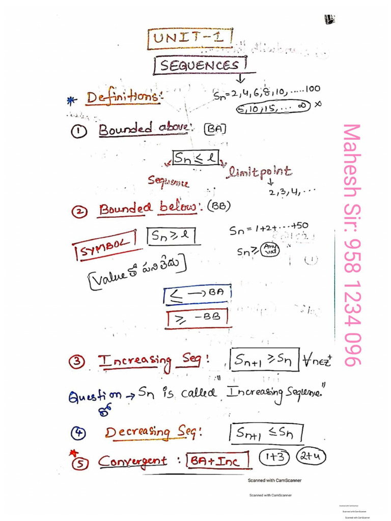 Real Analysis Unit 1 Most Imp | PDF
