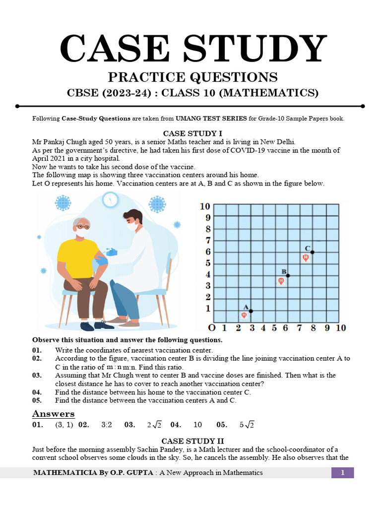CASE STUDY - CBSE 10 | PDF | Mathematics | Polynomial