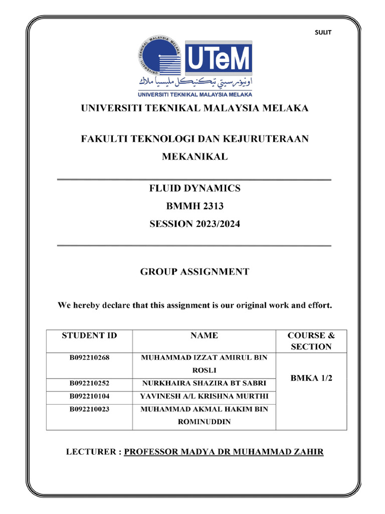 Assignment Fluid Mechanics Last | PDF | Pump | Pipe (Fluid Conveyance)