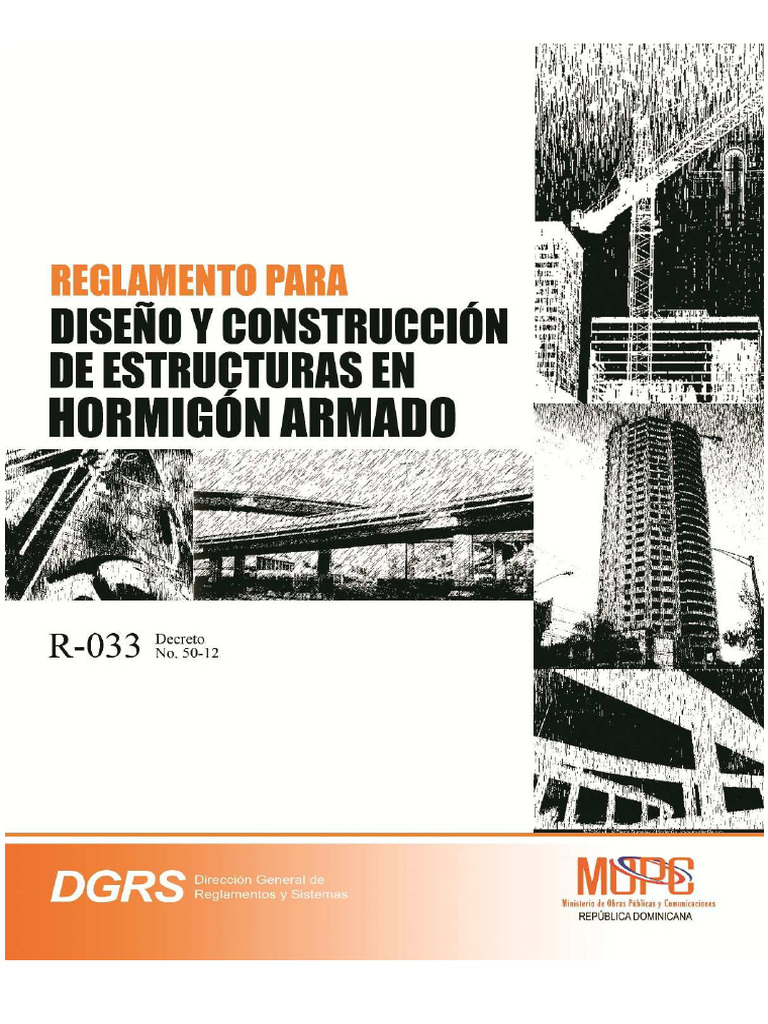 R-033 Reglamento Para Diseño y Construccion de Estructuras de Hormigon Armado-mopc | PDF ...
