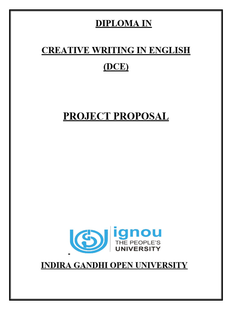 Project Proposal of Diploma in Creative Writing | PDF
