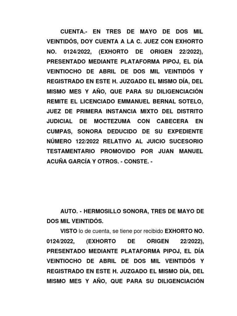 Document 86 | PDF | Sonora | Justicia